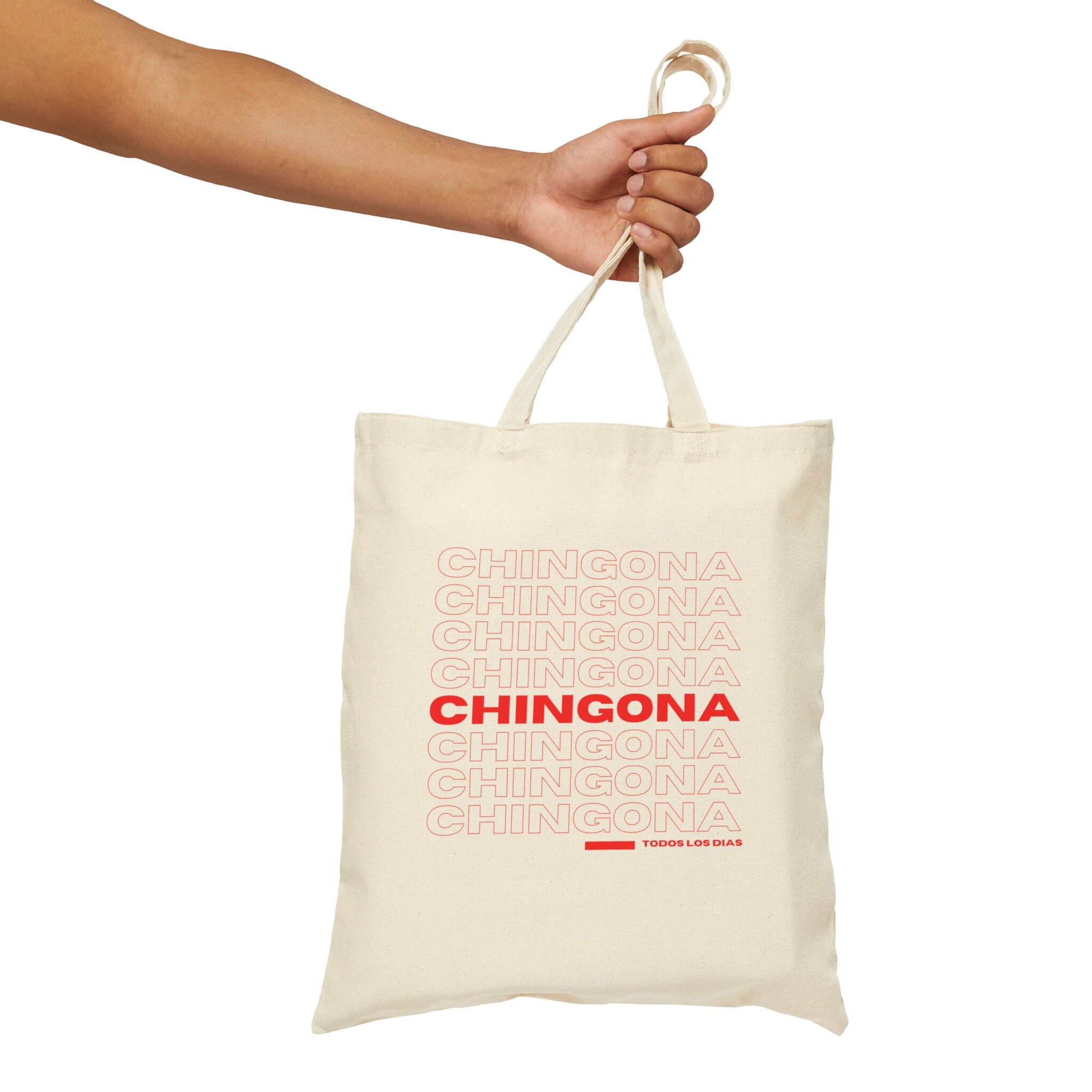 Chingona Tote Bag - Cotton Canvas Tote Bag (single Side Design) - Etsy