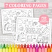 7 Back to School Coloring Sheets, Welcome Back Color Page Printable ...