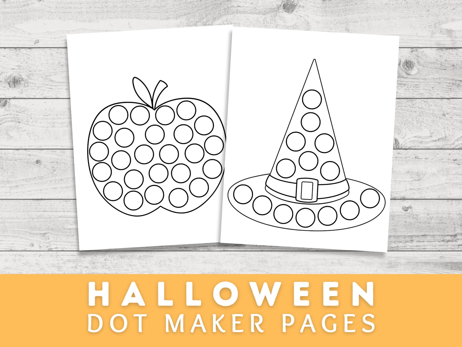 Halloween Dot Marker Printable, Dot Markers Activity, Dot Marker ...