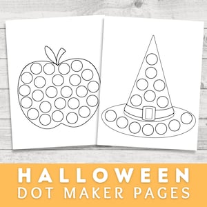Halloween Dot Marker Printable, Dot Markers Activity, Dot Marker ...