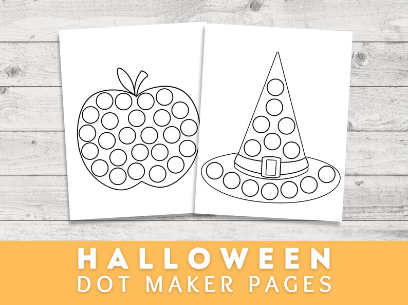 Halloween Dot Marker Printable, Dot Markers Activity, Dot Marker ...