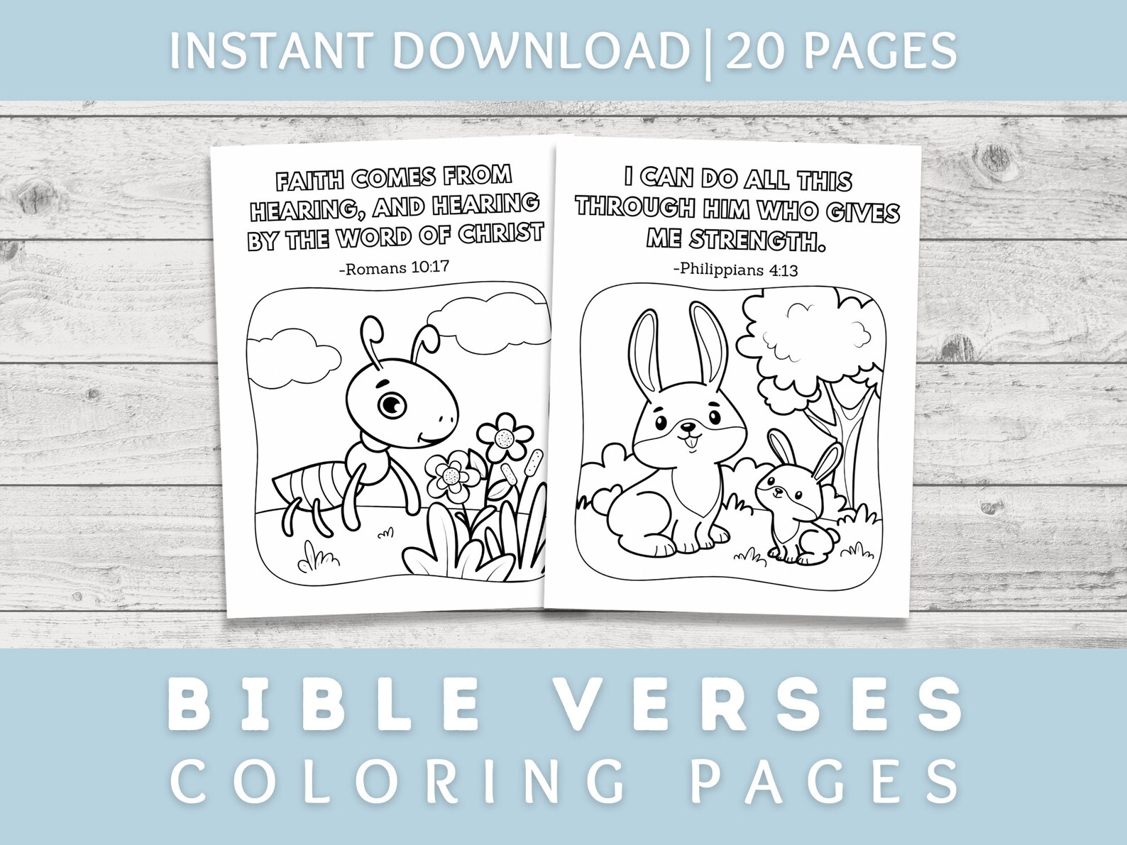 20 Bible Verse Coloring Pages for Preschoolers, Preschool Bible Verses ...
