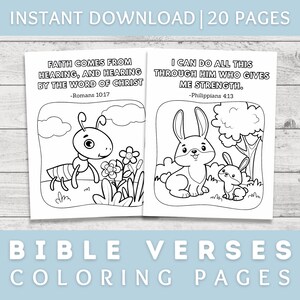 20 Bible Verse Coloring Pages for Preschoolers, Preschool Bible Verses ...