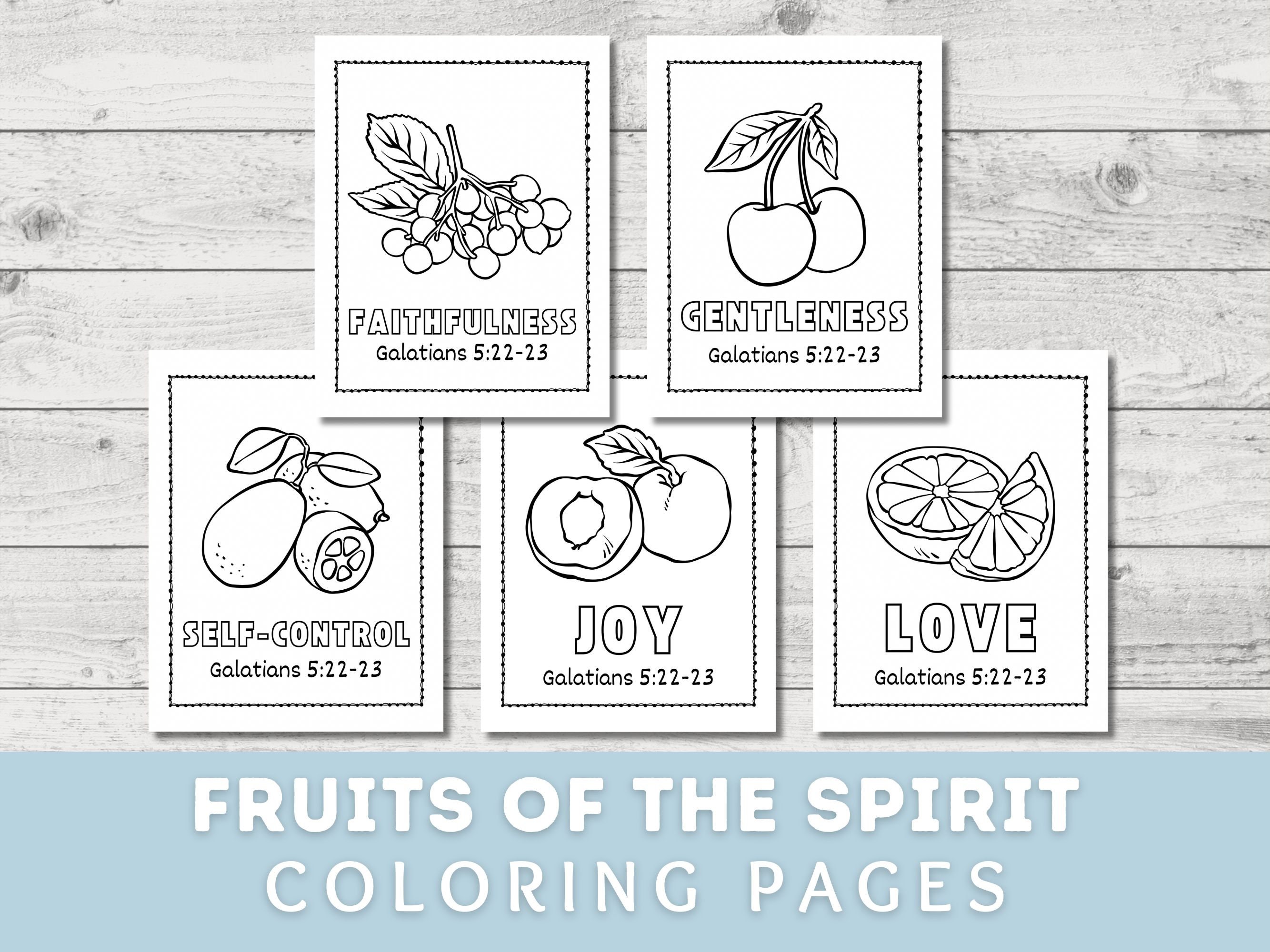 10 Fruit of the Spirit Coloring Pages | Bible Verse Coloring Pages ...