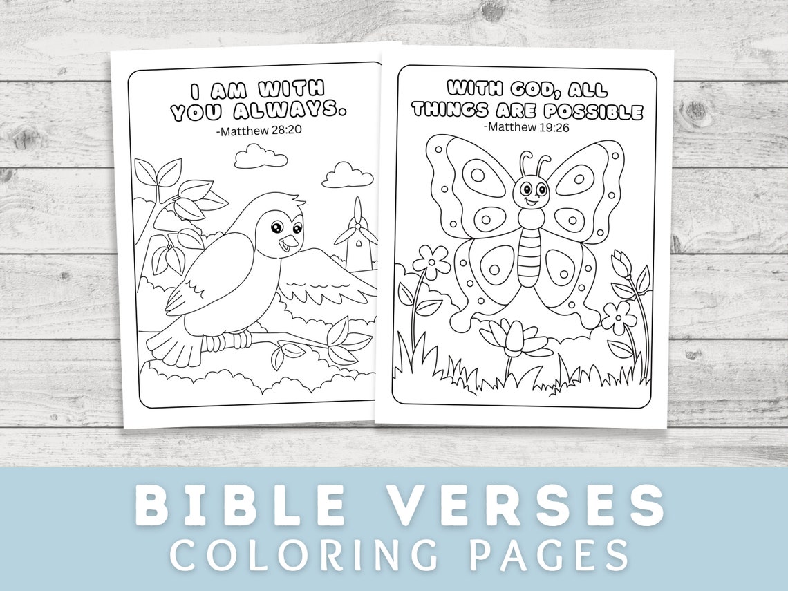 25 Sunday School Coloring Pages, Preschool Bible Verses, Homeschool ...