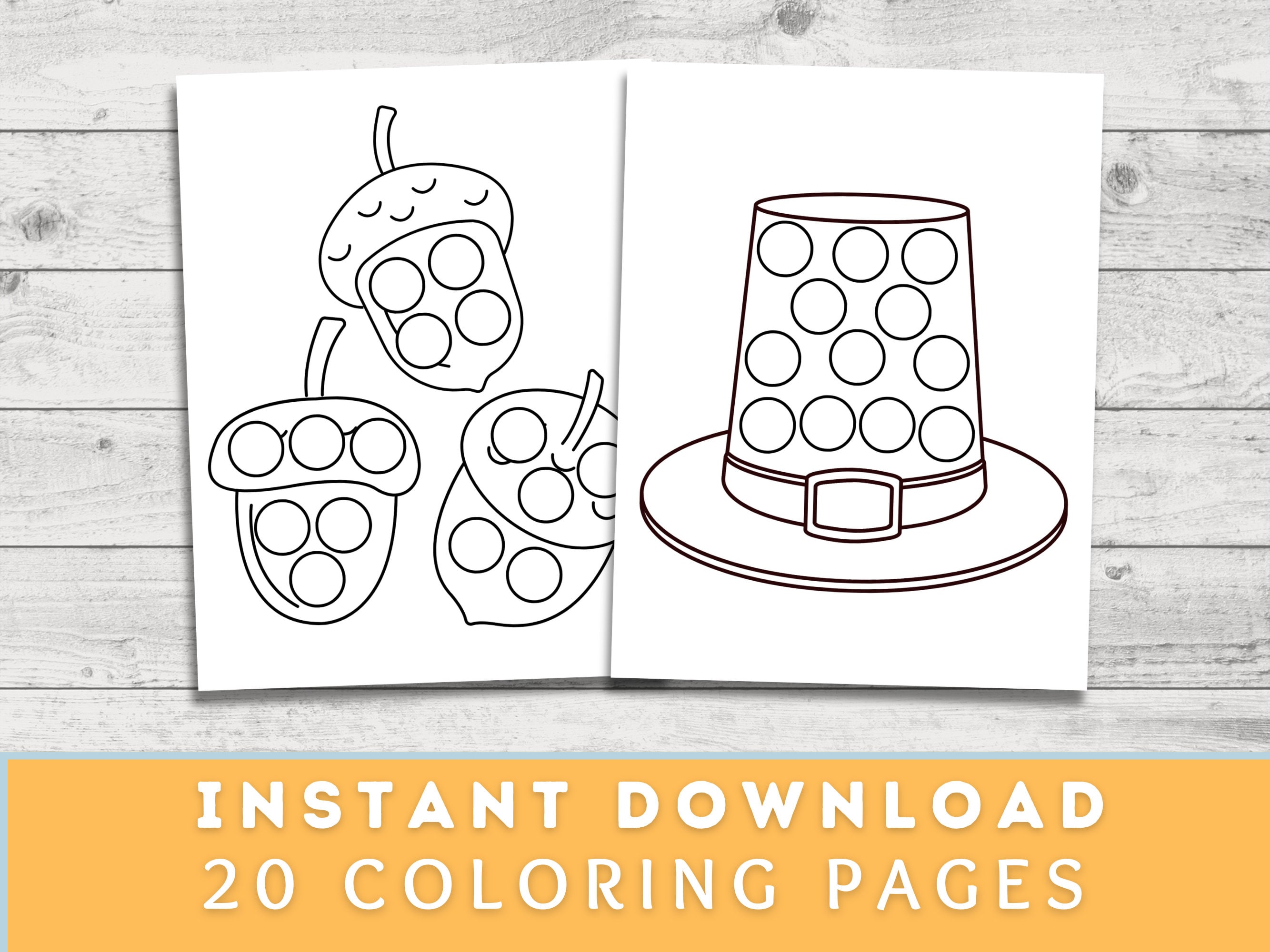 Fall Dot Printables, Fall Dot Marker Printables, Do A Dot for Toddlers ...