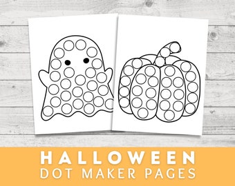 Halloween Dot Marker Printable, Dot Markers Activity, Dot Marker ...