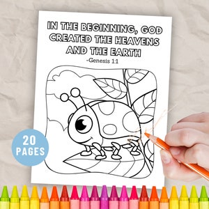 20 Bible Verse Coloring Pages for Preschoolers, Preschool Bible Verses ...