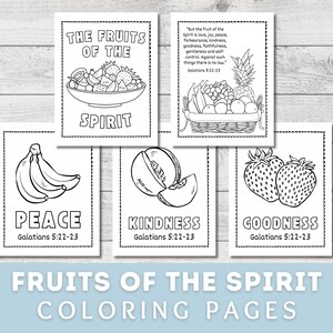10 Fruit of the Spirit Coloring Pages | Bible Verse Coloring Pages ...