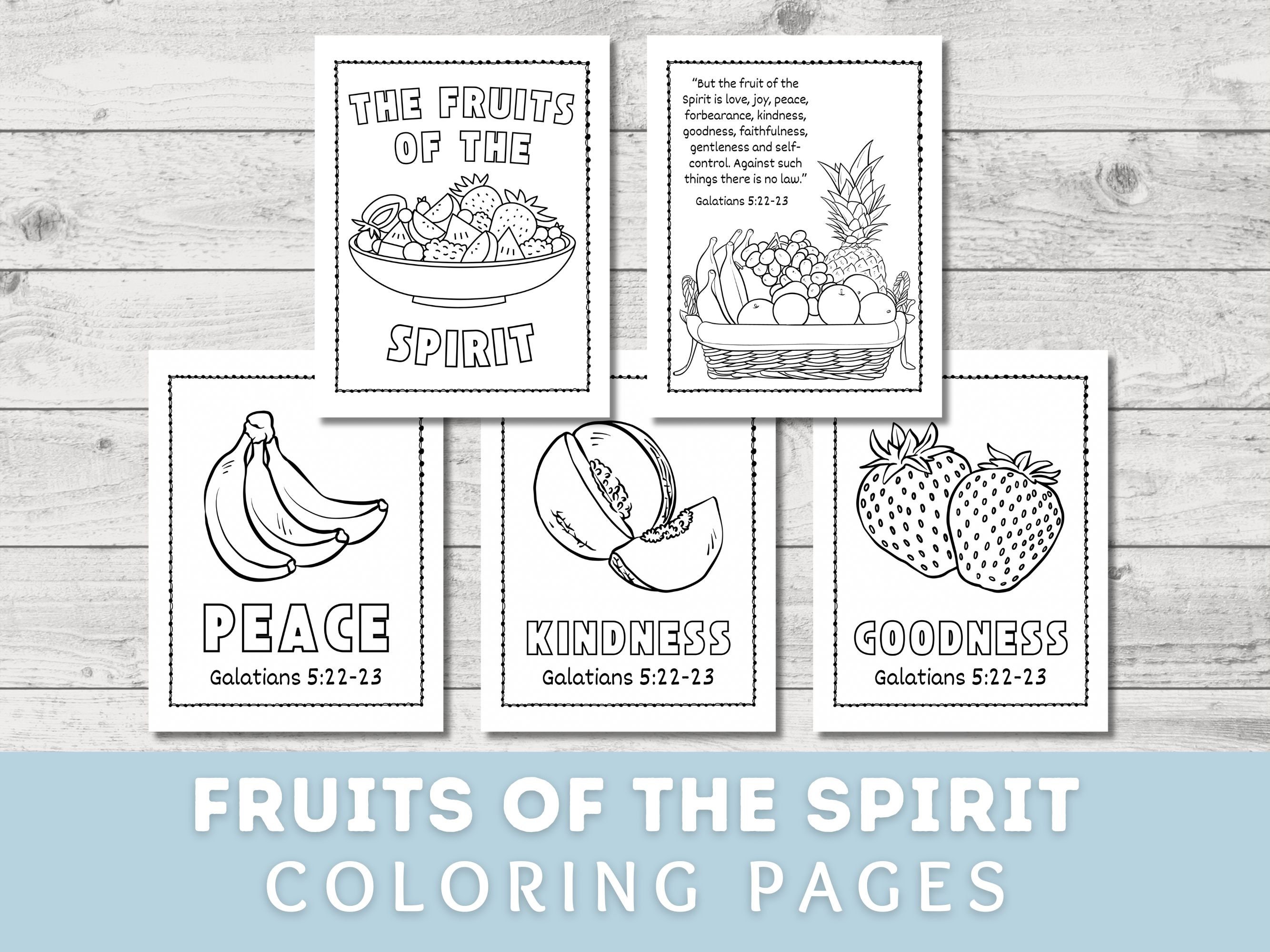 10 Fruit of the Spirit Coloring Pages | Bible Verse Coloring Pages ...