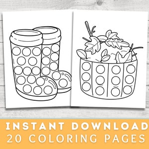Fall Dot Printables, Fall Dot Marker Printables, Do A Dot for Toddlers ...
