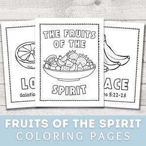 10 Fruit of the Spirit Coloring Pages | Bible Verse Coloring Pages ...