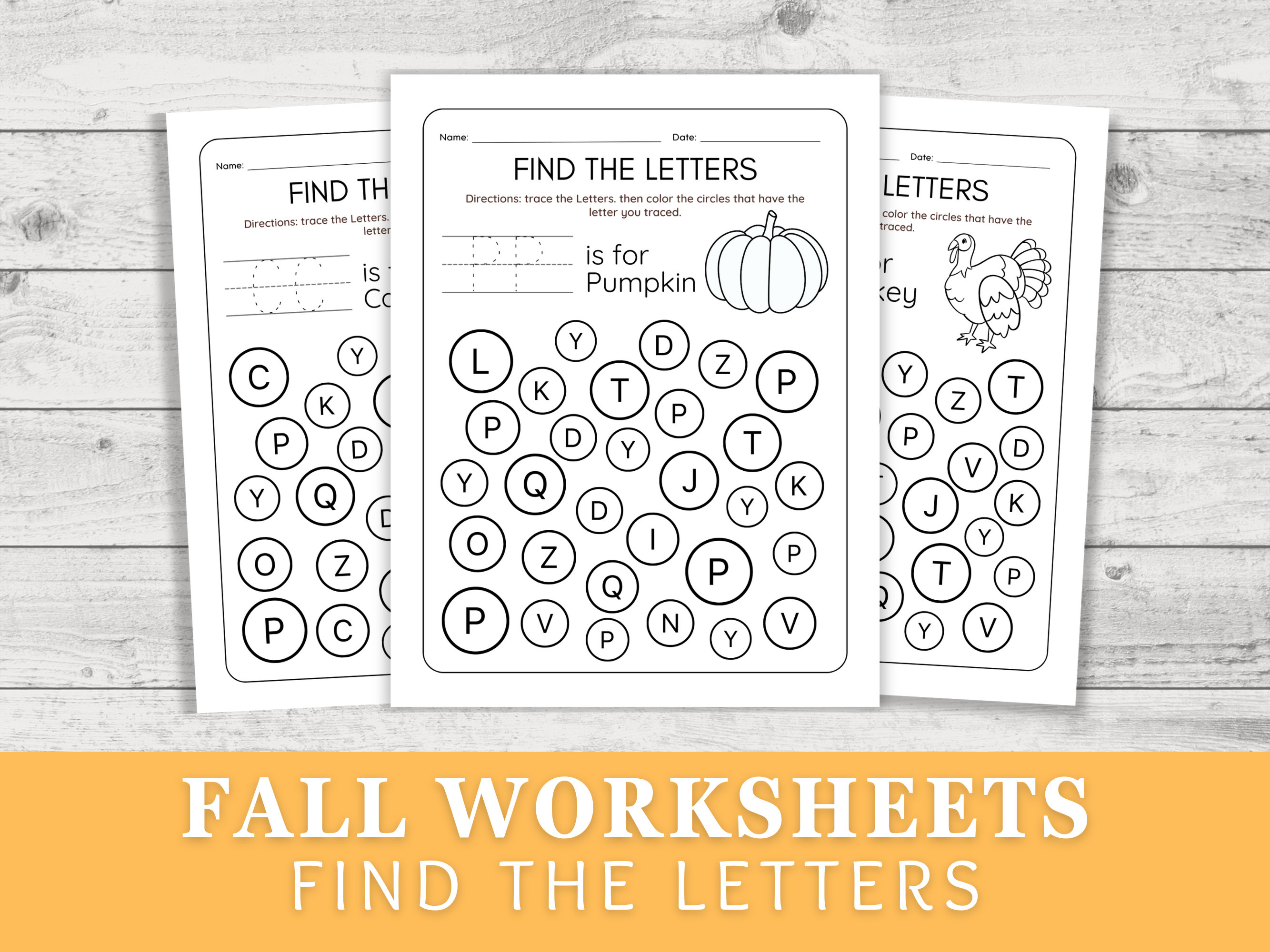 Fall Worksheets | Pumpkin Worksheets, Homeschool, Preschool ...