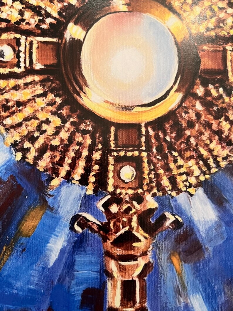Eucharist Monstrance Art Print: Catholic Christian Decor (11x14 or ...