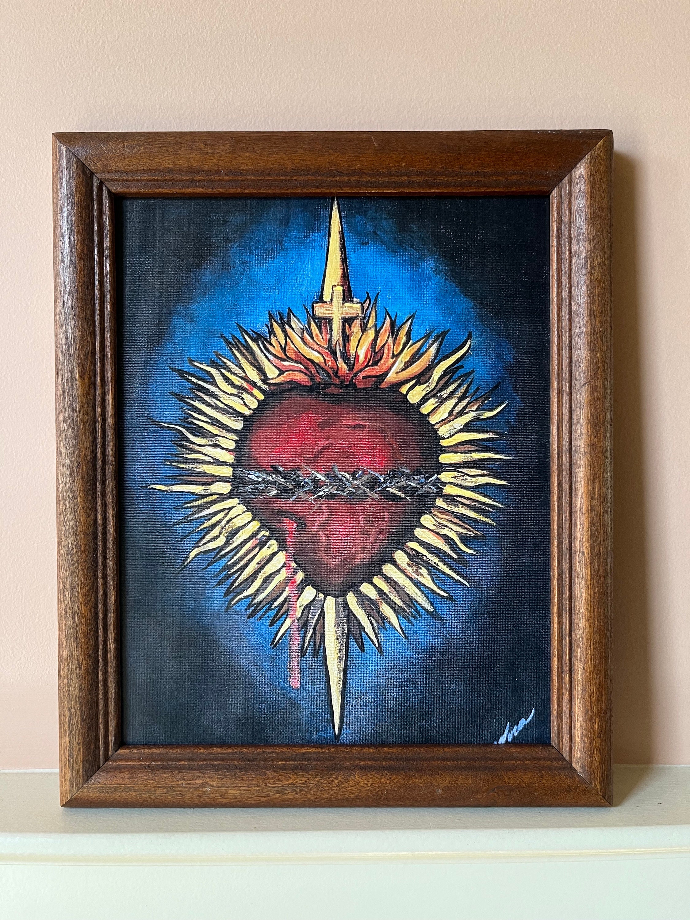 Sacred Heart of Jesus Print: Catholic Art, Divine Mercy, Eucharistic ...