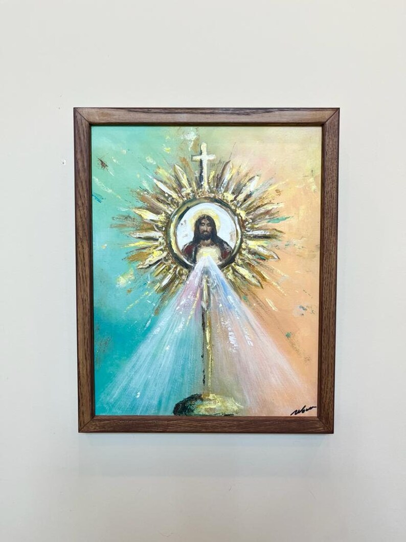 Holy Eucharist Art Print: Catholic Monstrance, Divine Mercy - Etsy