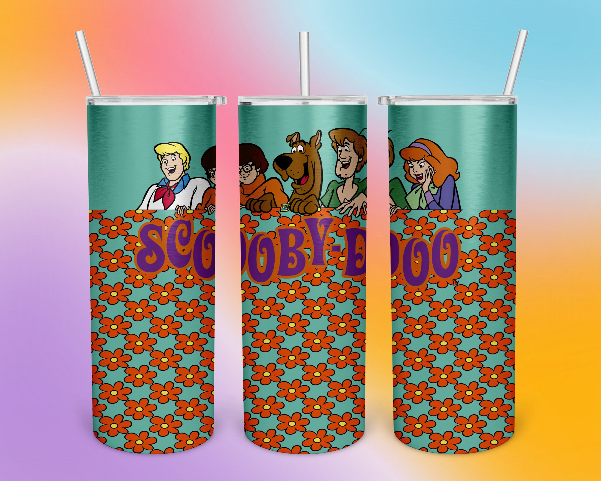 Scoooby Skinny Tumbler Wrap Bundle 20oz PNG Sublimation Designs - Etsy