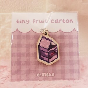 Kawaii Assorted Pixel Art Phone Charms | Wood 1.5" - Etsy