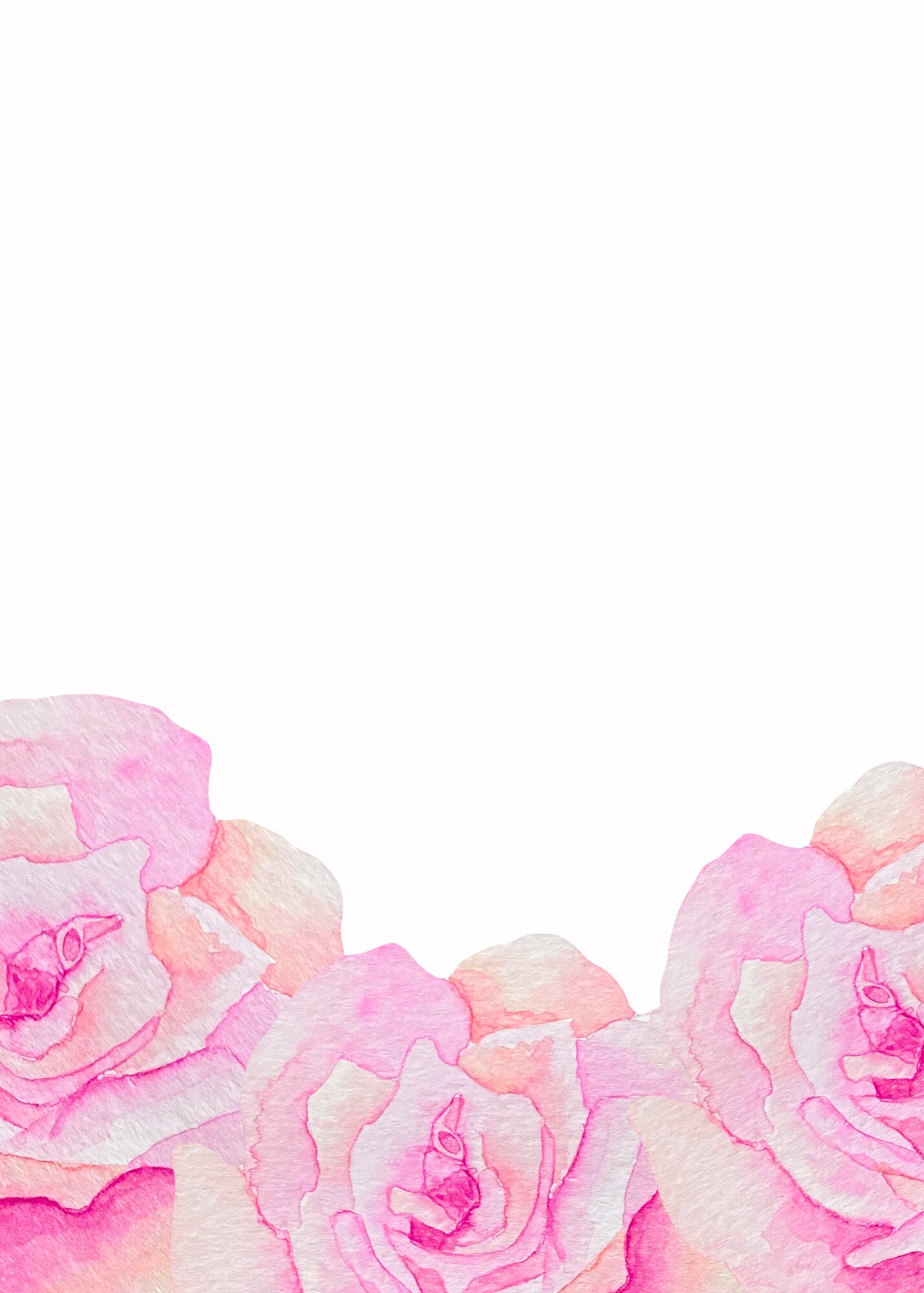 The Camila Hot Pink Elegant Light Pastel Pink Rose Overlay Flower ...