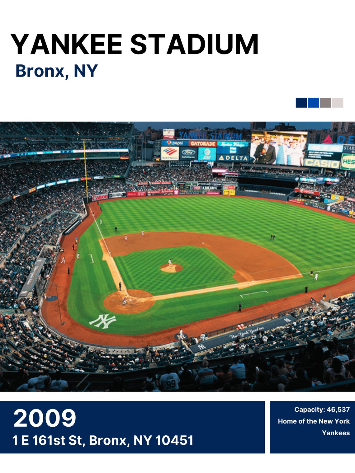 Yankee Stadium Poster SVG - Etsy