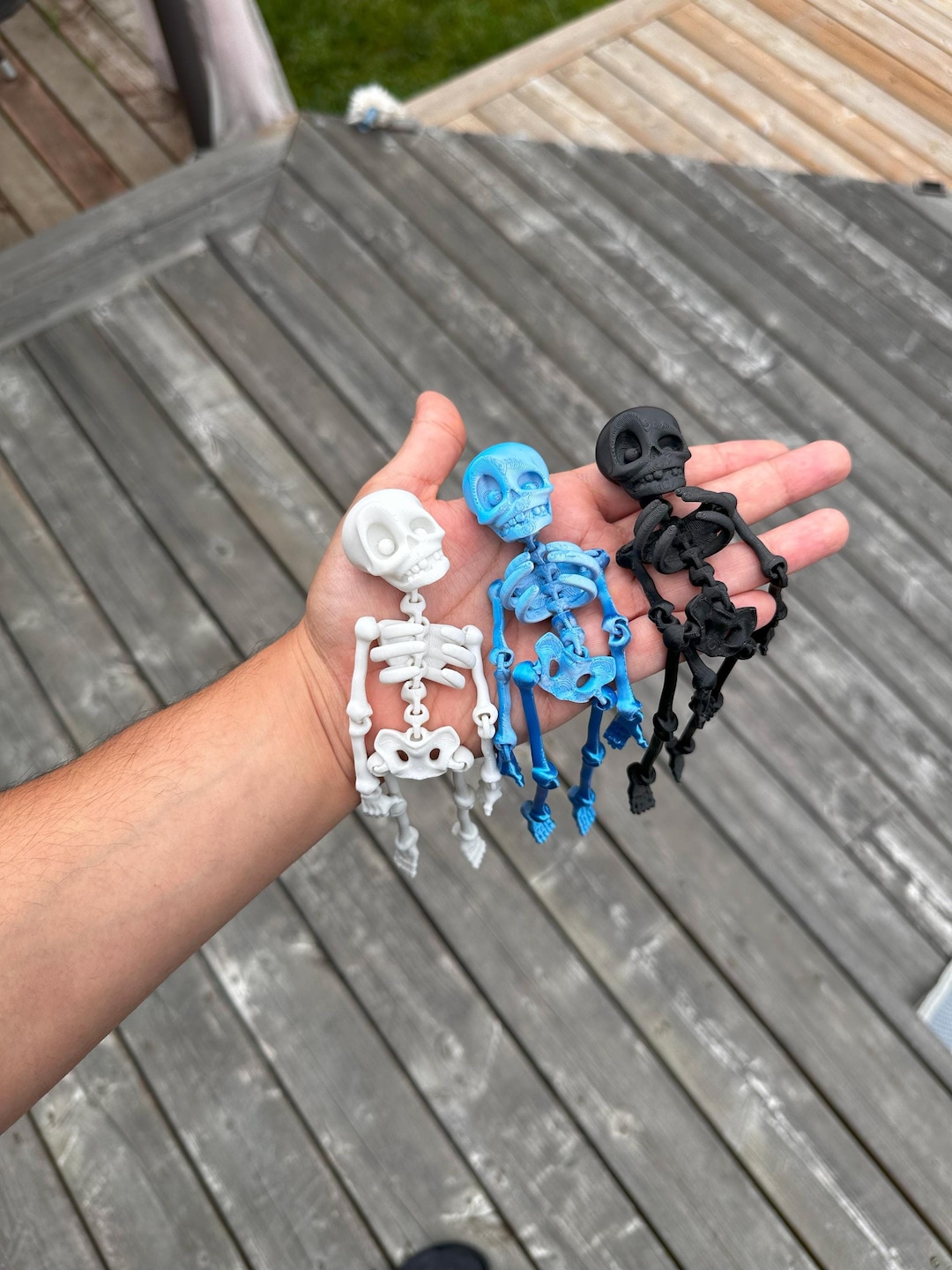 2 Pack: Articulating Skeleton Magnet - Halloween Fidget Toy, Bookshelf ...