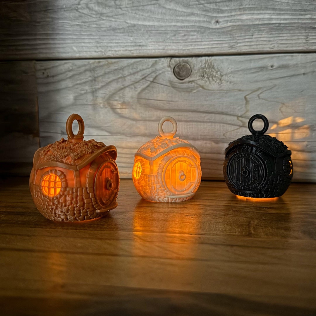 Light up Hobbit Hole Christmas Ornament | Christmas Bag End | 3D ...