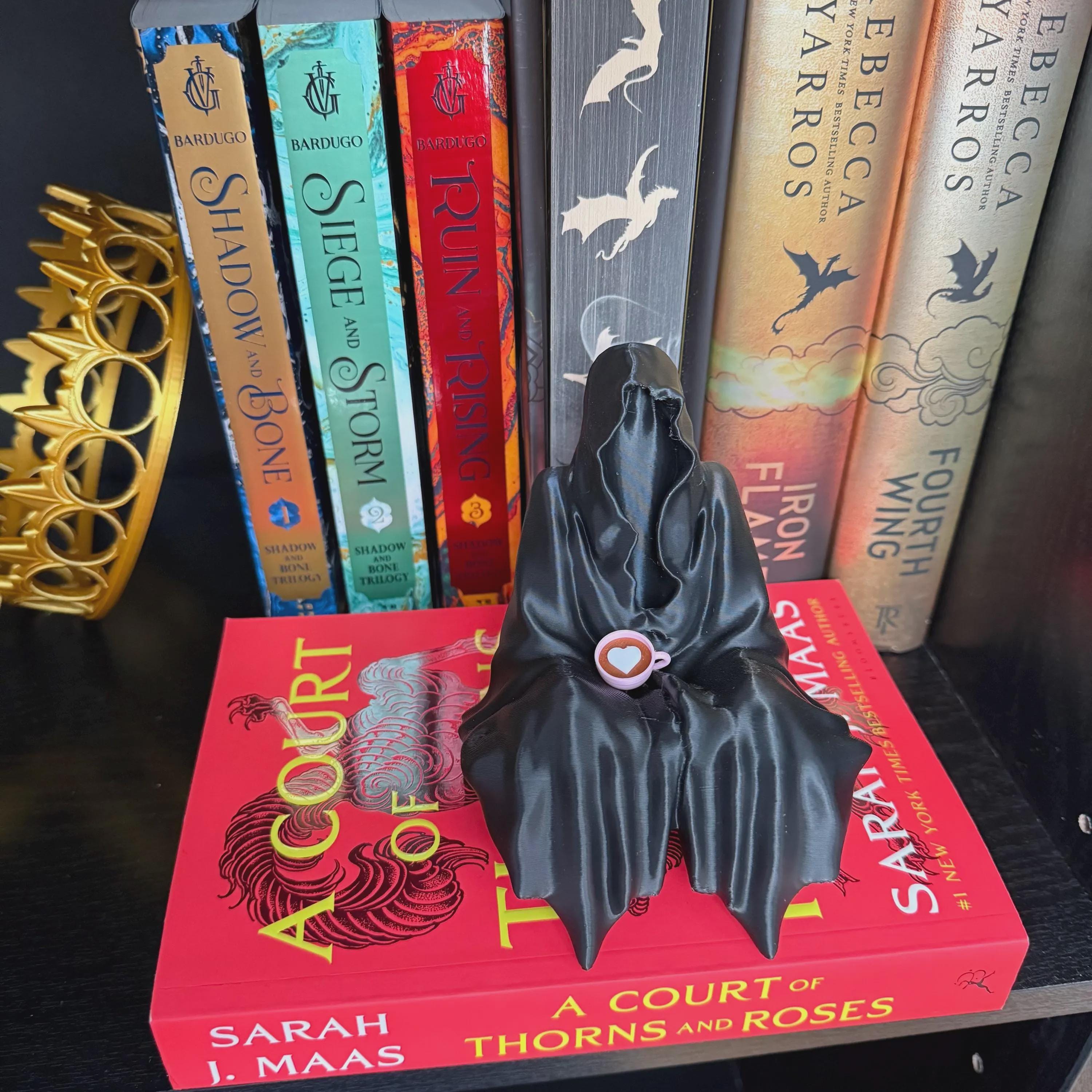 Suriel Ghost STL With Pink Heart Teacup - ACOTAR Bookshelf Decor, Book ...