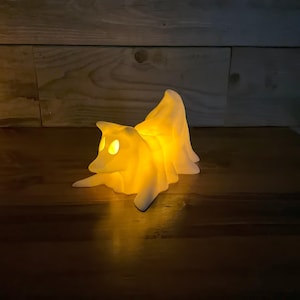 3D Printed Ghost Dog With LED Tea Light - Halloween Decor - Etsy