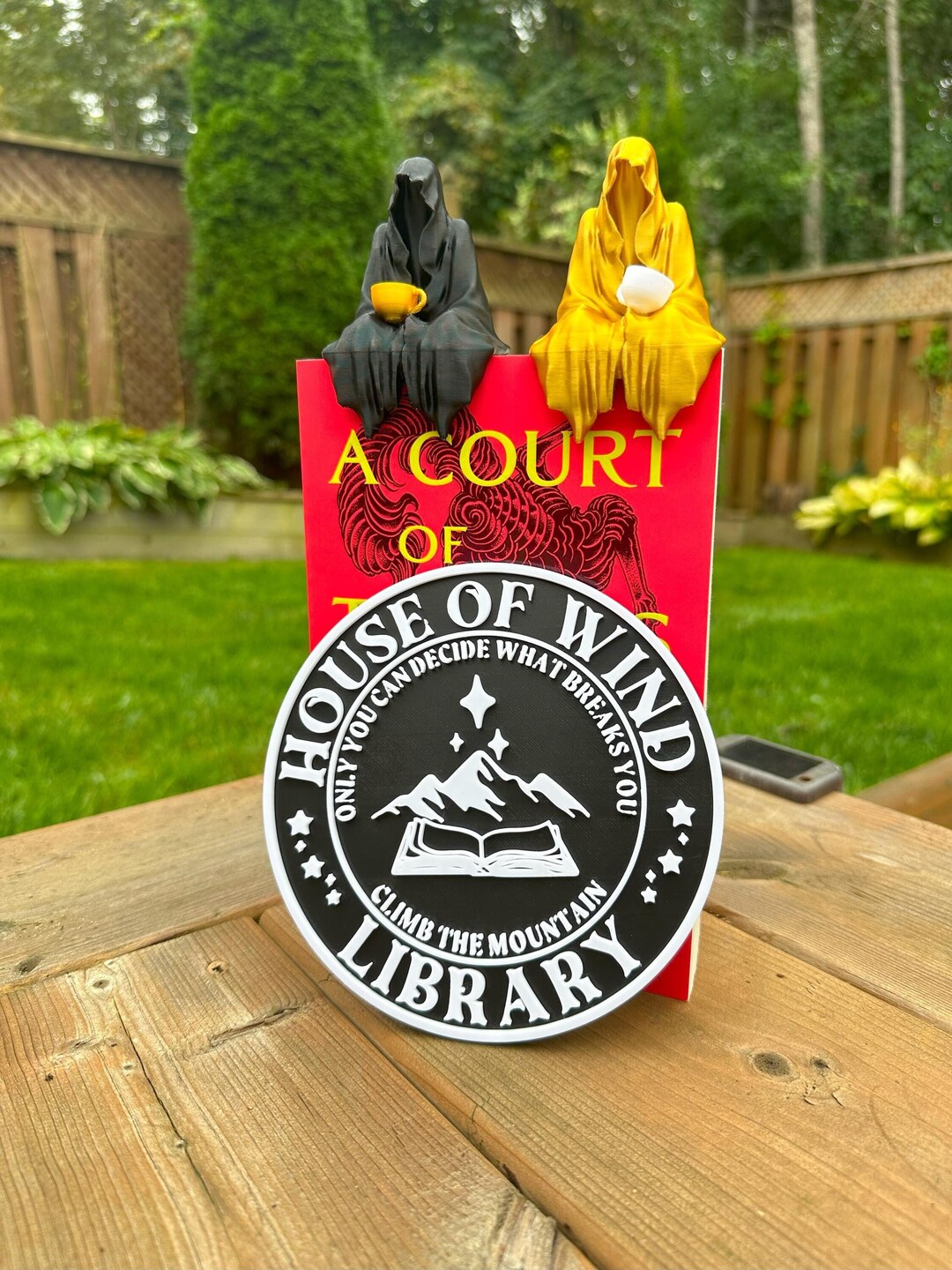 House of Wind ACOTAR Library Sign: Booktok Bookshelf Decor - Etsy