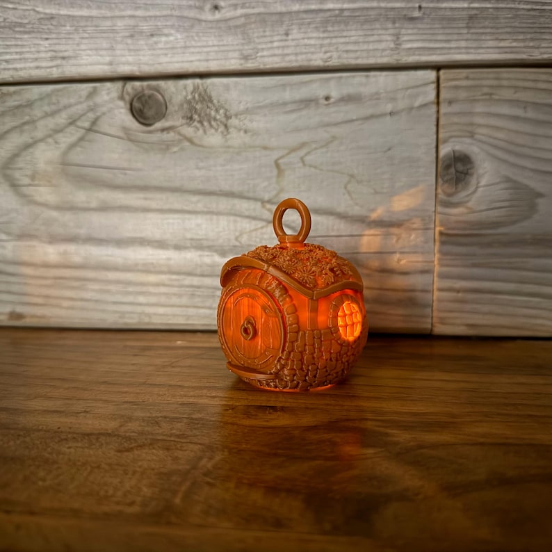 Light up Hobbit Hole Christmas Ornament | Christmas Bag End | 3D ...
