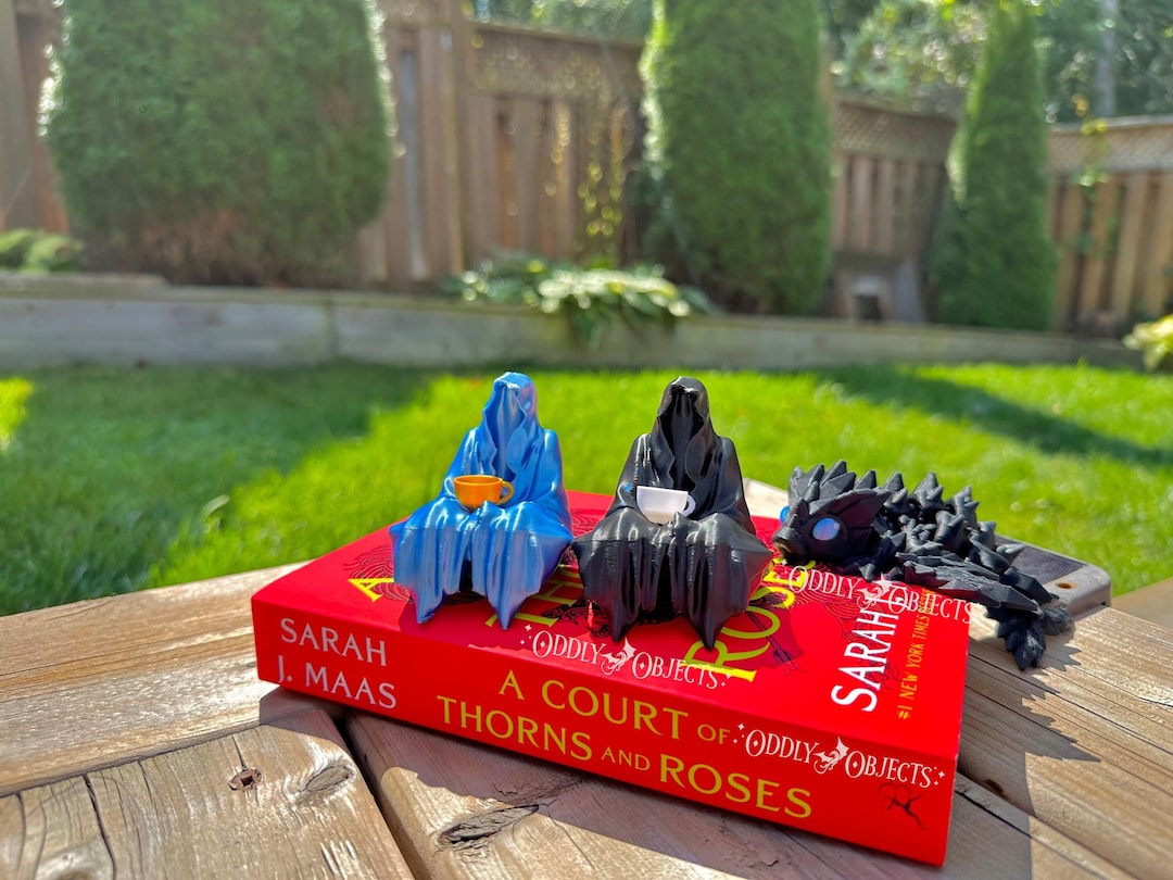 Sitting Ghost Tea Cup Companion Figurine 3D Printed Book Lover's Shelf ...