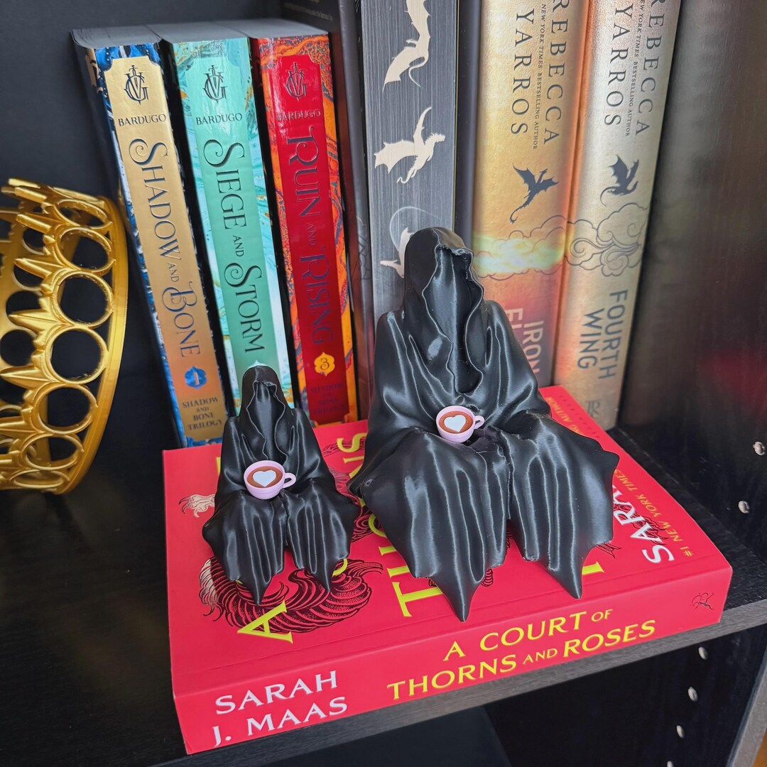 Suriel Ghost STL With Pink Heart Teacup - ACOTAR Bookshelf Decor, Book ...