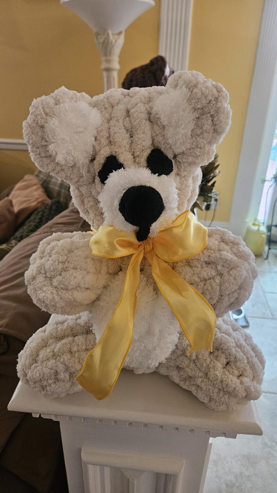 Hand Knit; Hand Knit Chenille Stuffed Animal, Chenille Yarn - Etsy