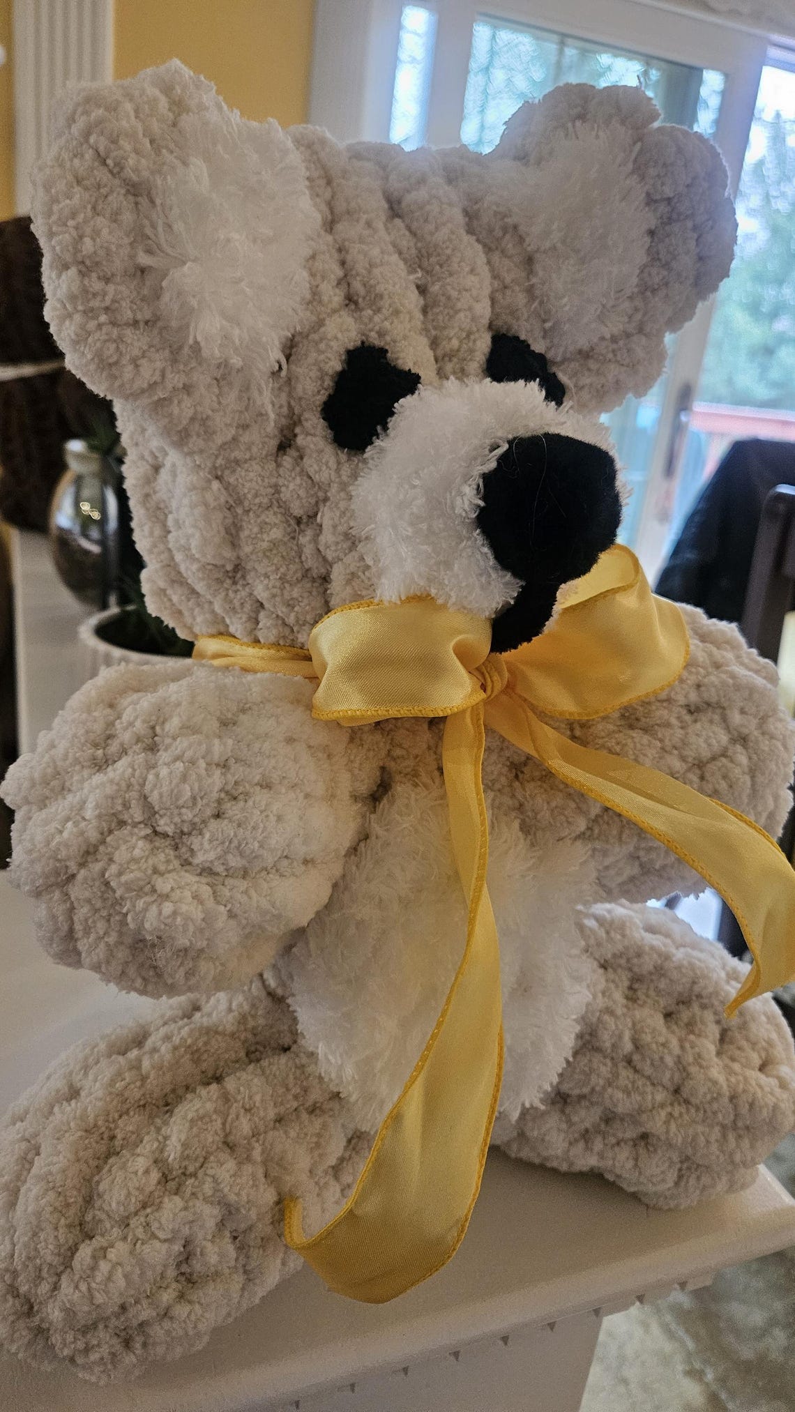 Hand Knit; Hand Knit Chenille Stuffed Animal, Chenille Yarn - Etsy