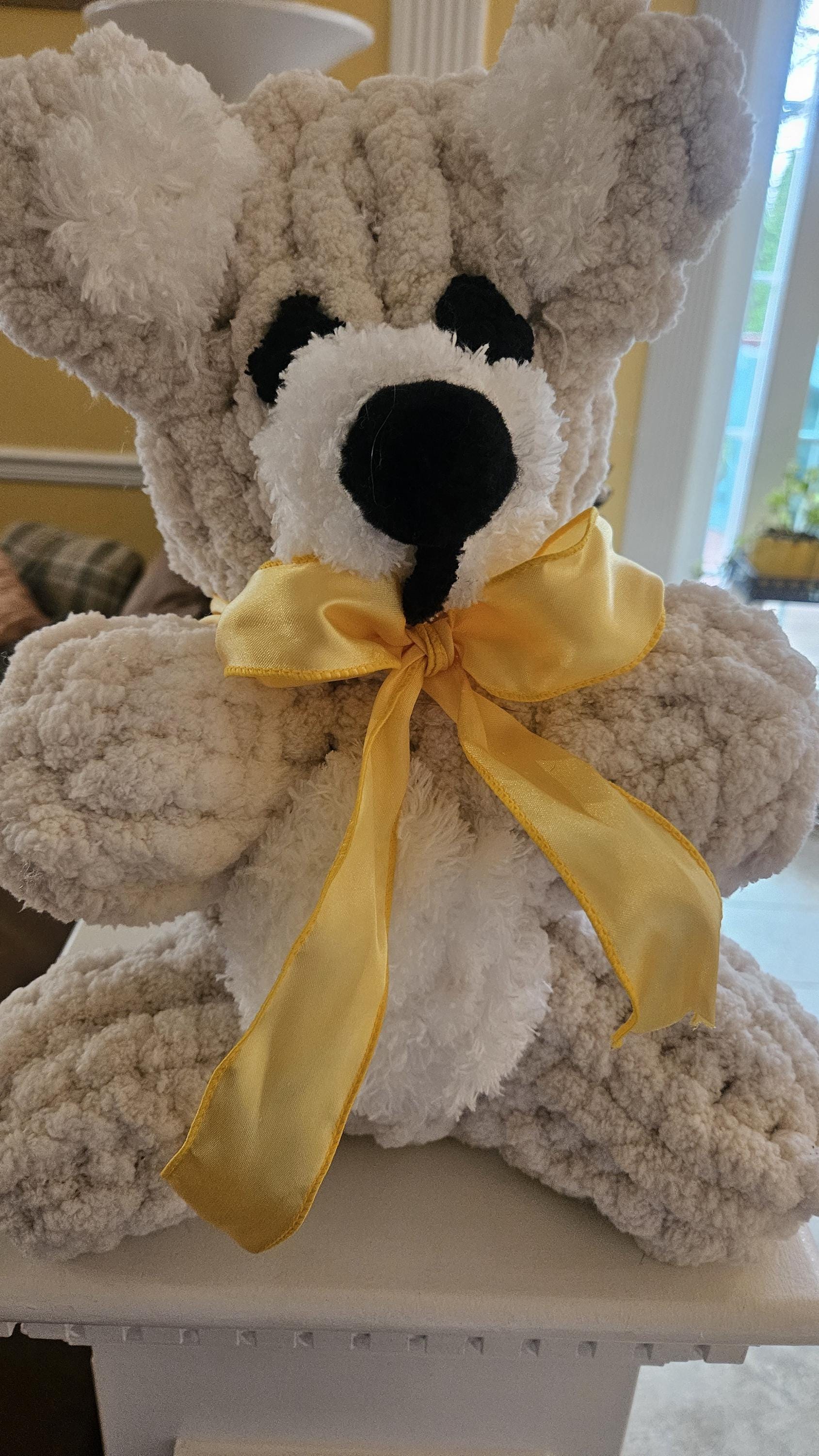Hand Knit; Hand Knit Chenille Stuffed Animal, Chenille Yarn - Etsy