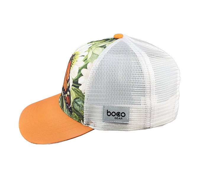 Monarch Butterfly BOCO Technical Trucker Hat With Fine Artist Orange - Etsy