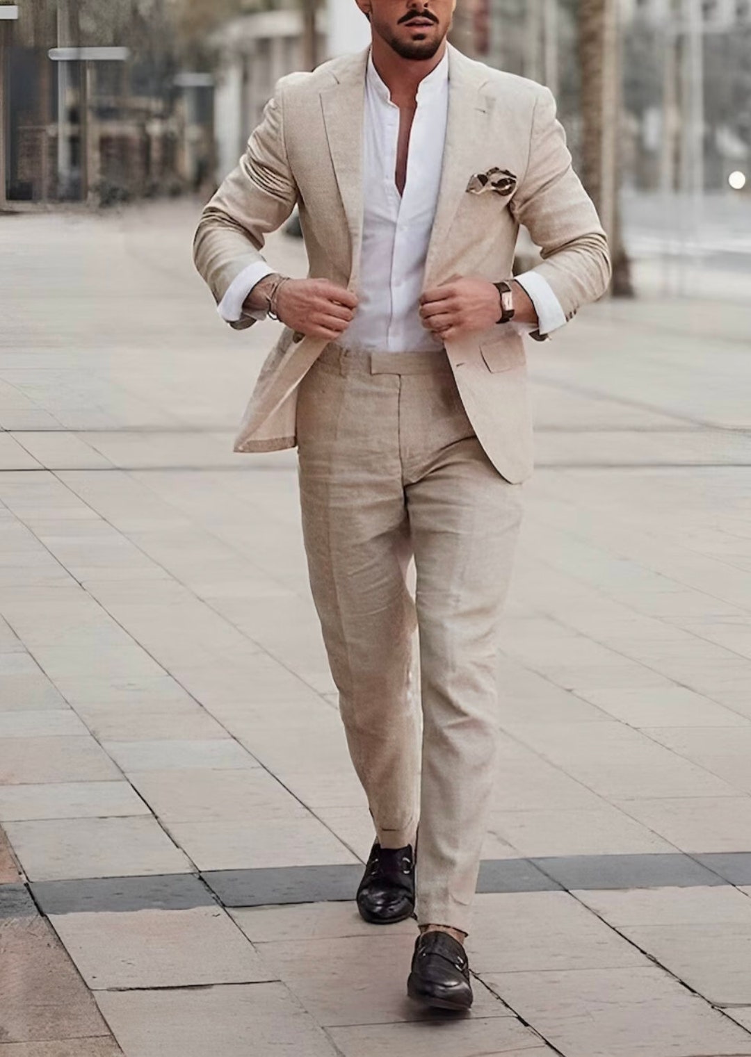 Linen Suit's Men Linen Suits Linen Groom Suit Linen Wedding Suit Groom ...