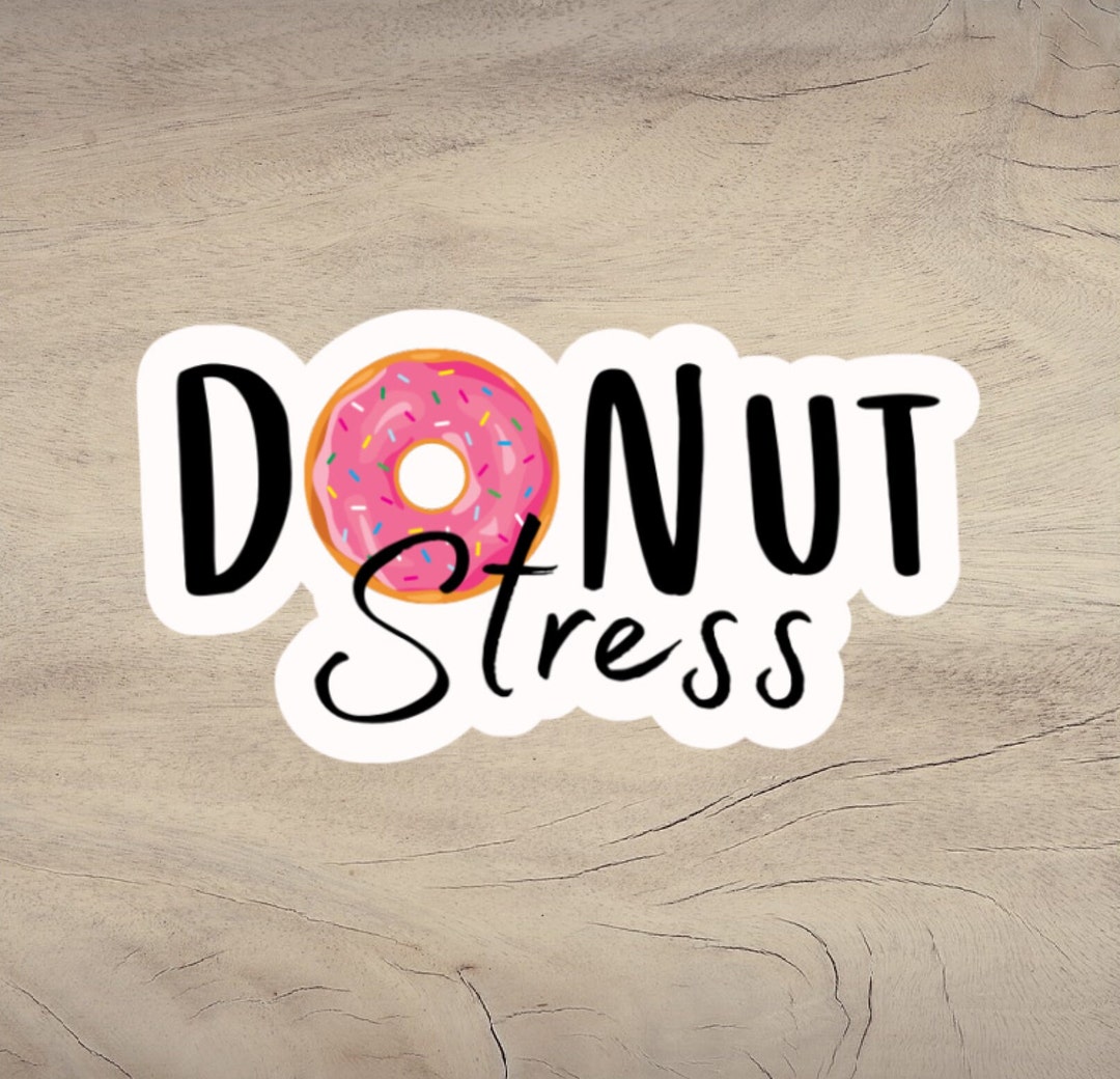 Donut Stress Sticker - Etsy