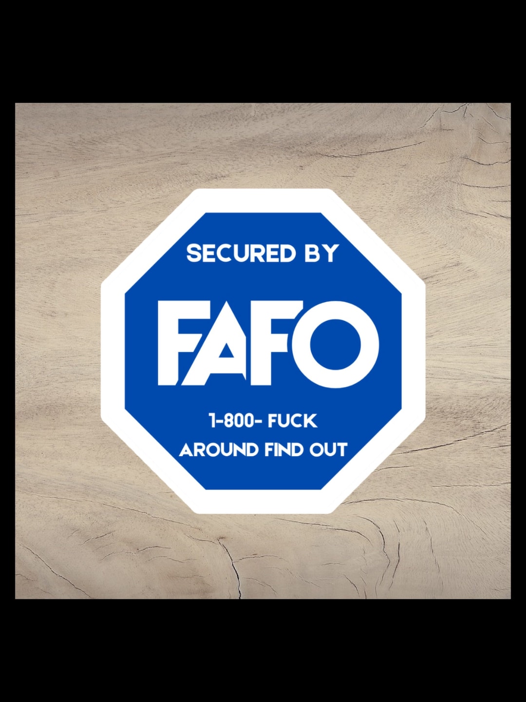 FAFO Security Sticker - Etsy