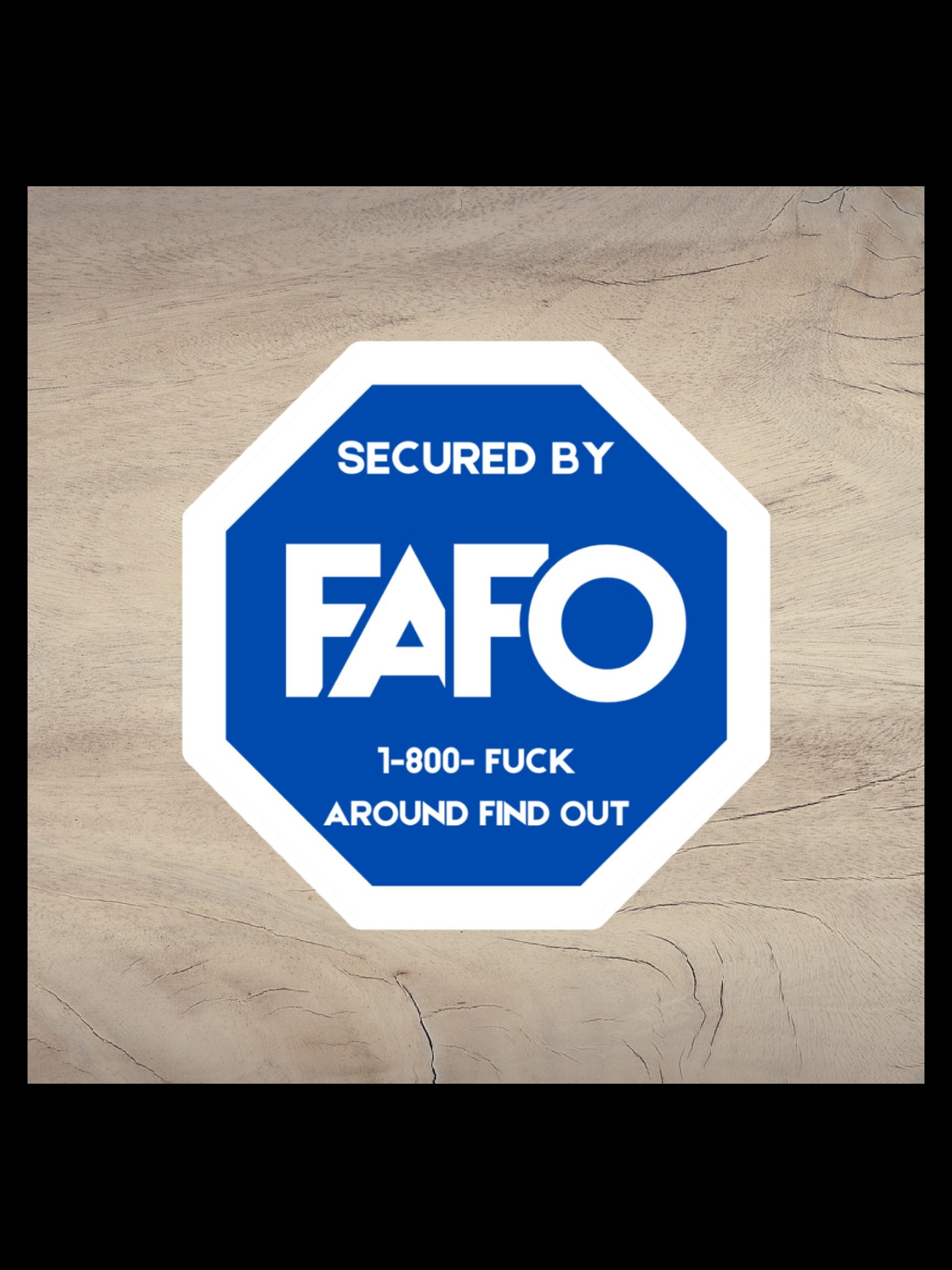 FAFO Security Sticker - Etsy