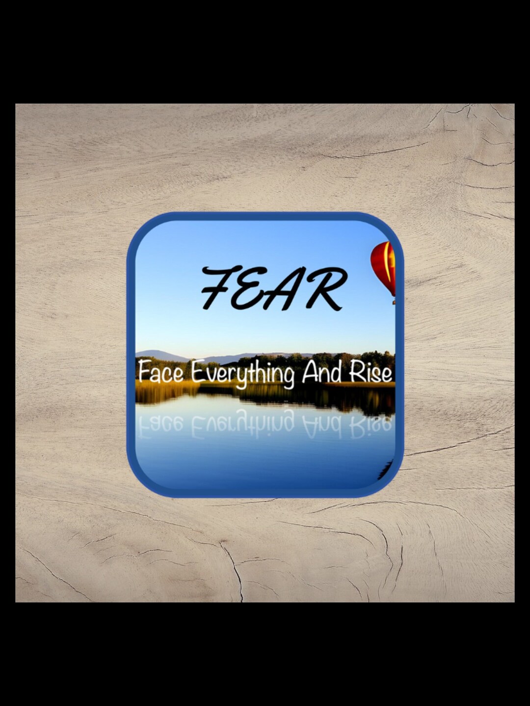 FEAR - Face Everything and Rise Sticker - Etsy