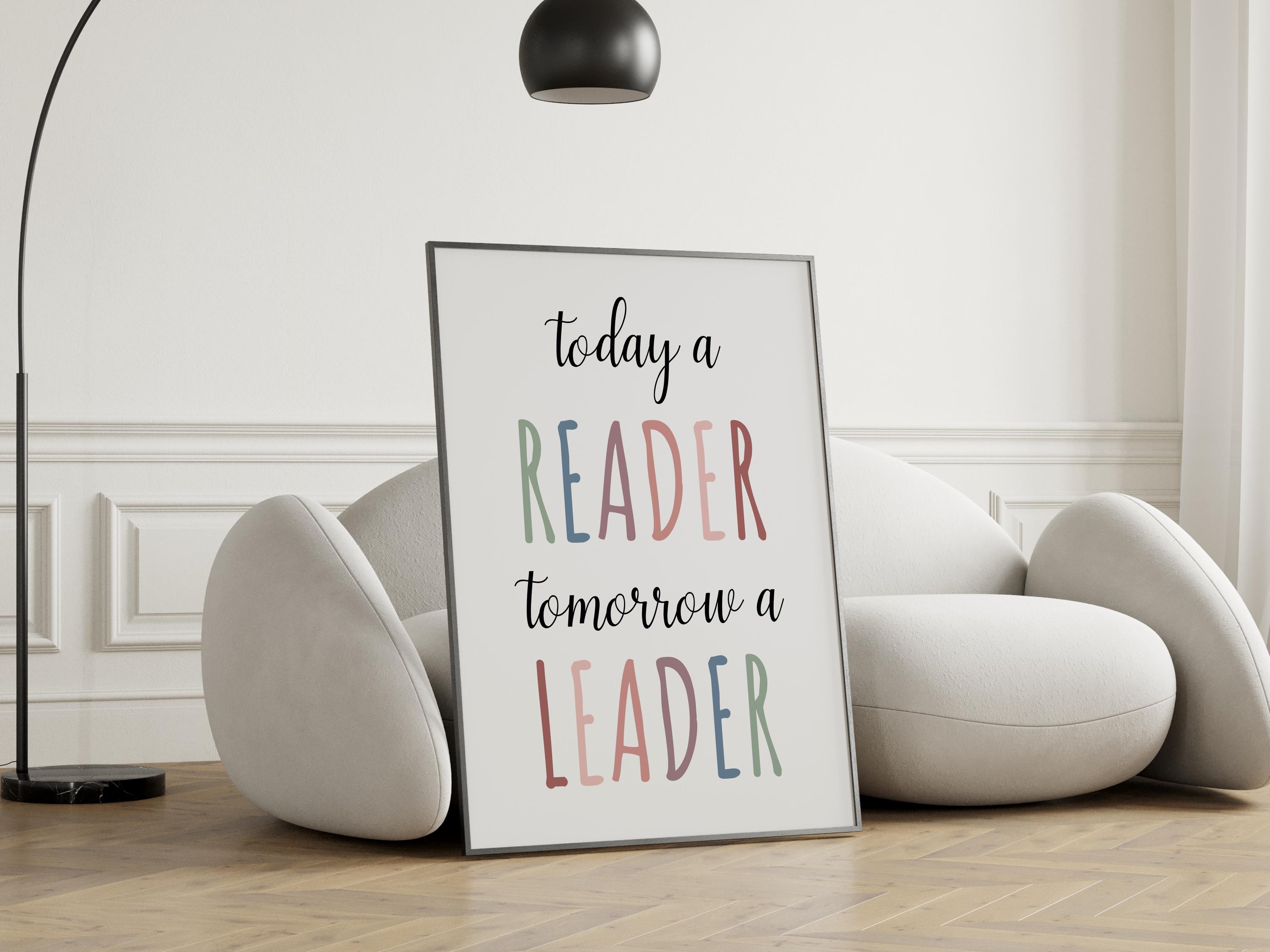 Today A Reader, Boho Classroom Decor, Playroom Wall Decor, Kids Posters ...