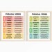 PHRASAL VERBS Set of 4 Posters, Learn English Vocabulary, Grammar Chart ...