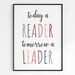 Today A Reader, Boho Classroom Decor, Playroom Wall Decor, Kids Posters ...