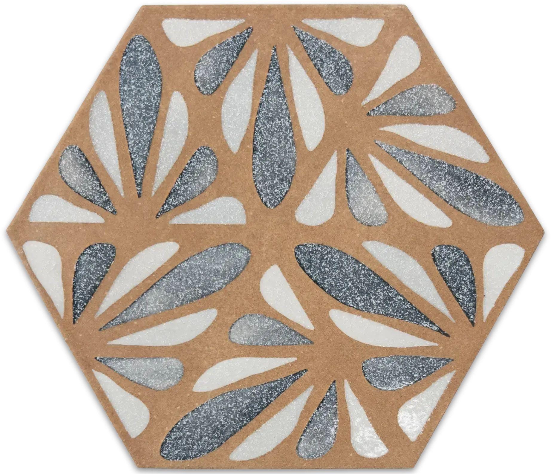 Terrapetal Fusion Stoneware Hexagon Tile 8.5x10” - Etsy