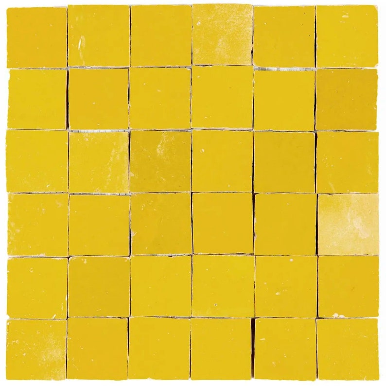 Marigold 2”x2” Square Zellige Moroccan Mosaic Wall Tile - Etsy