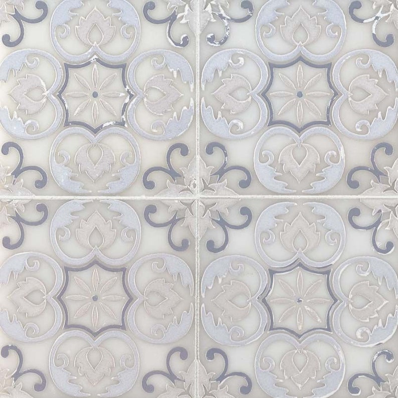Tetris Florita Blanco Pattern Tile - Etsy