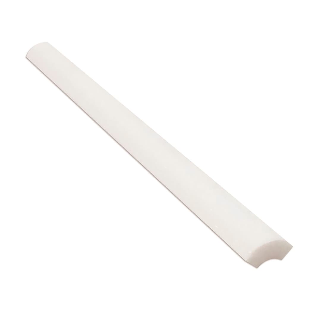Thassos White Quarter-round Trim Tile 1”x12” - Etsy