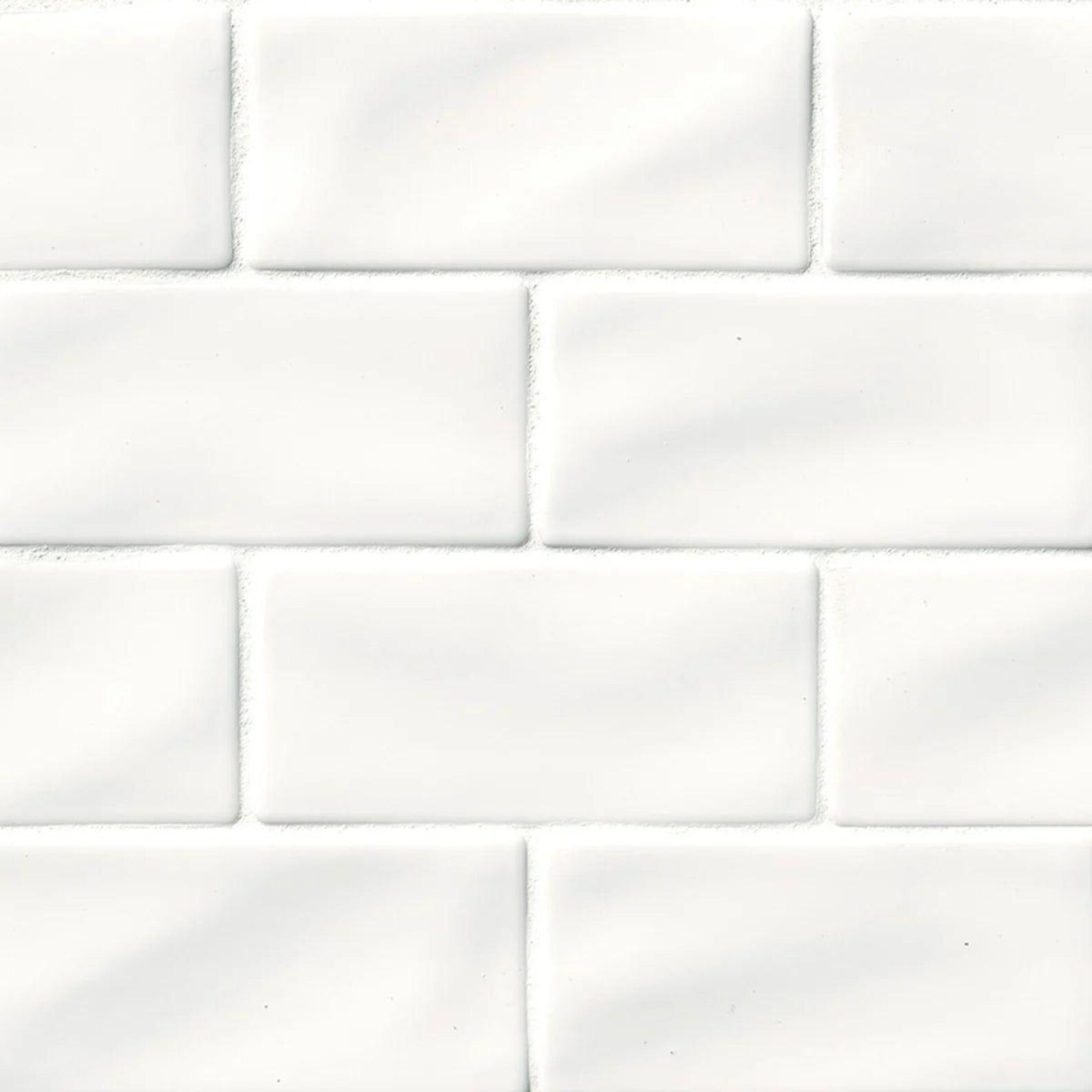 Whisper White Subway Handcrafted Ceramic Wall Tile - Etsy