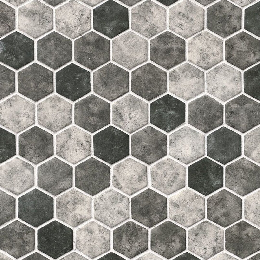Urban Tapestry 2” Hexagon Mosaic Wall Tile - Etsy